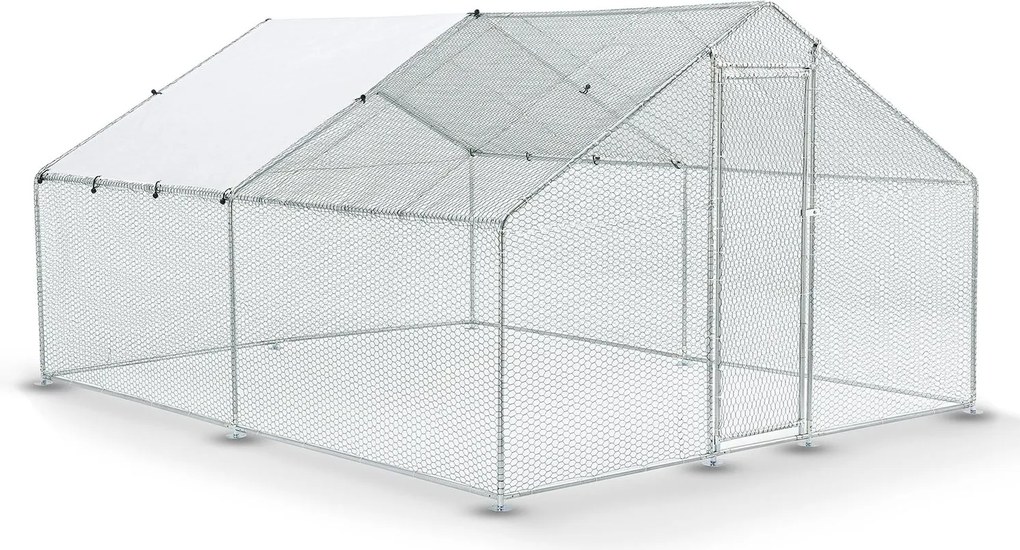 Juskys Venkovní výběh pro slepice HLS25T Velikost: 3 × 6 × 2 m