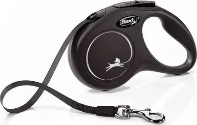 Flexi Classic S pásek 5m černé / Vodítko
