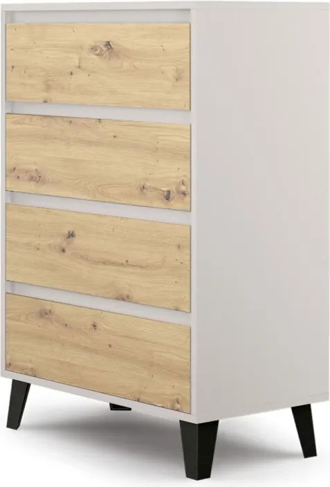 Komoda Borg 4s/70 kašmír / dub artisan