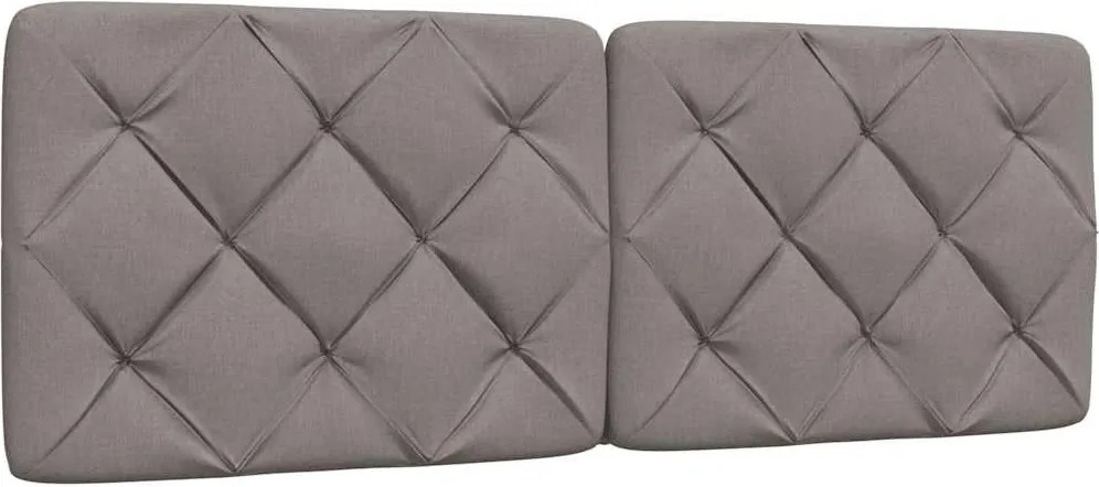 Rám postele s LED bez matrace Taupe 140x190 cm Látka 3310668