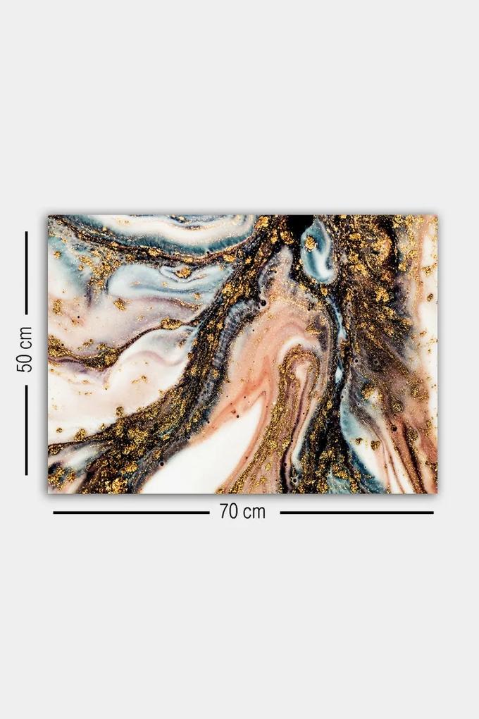 Obraz LEOCADIA 50x70 cm růžový/zlatý