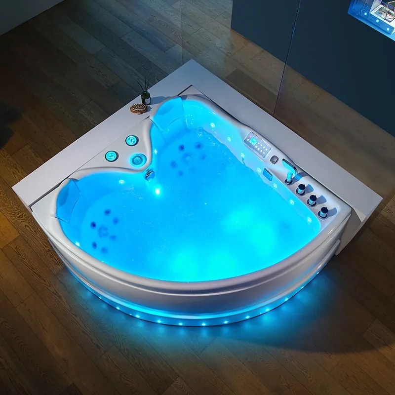 BPS-koupelny Hydromasážní vana HYD-RO764L 150x150 LEVÁ s ohřevem vody