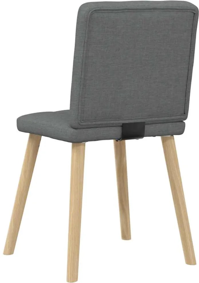 Jídelní židle 4 ks tmavě šedé textil 3315169