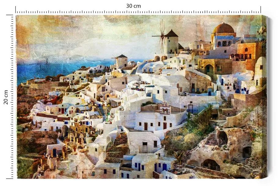 Obraz Architektura Santorini Nedostatek Nedostatek Přírodní plátno 120x80