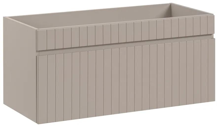 COMAD Závěsná skříňka pod umyvadlo - ICONIC 82-100 cashmere, šířka 100 cm, kašmír