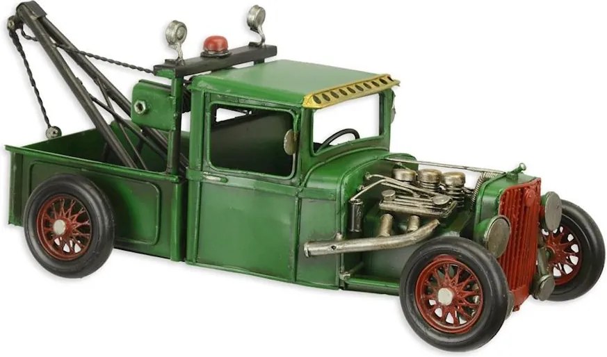 Plechový model Retro odtahový vůz