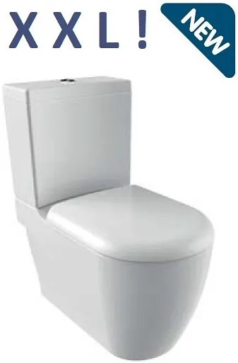 CREAVIT Grande XXL WC kombinované s bidetem, velké, šířka 42 cm, GR3641
