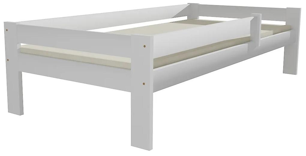 Dětská postel masiv 018 borovice masiv 90 x 200 cm bílá