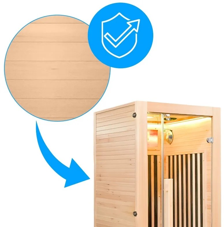 BPS-koupelny Infrasauna Relax HYD-6709 90x90, 1-2 osoby