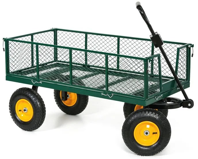 Zahradní vozík, nosnost 500 kg, 1380 x 630 x 685 mm