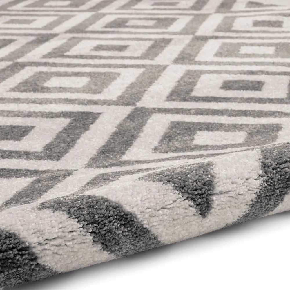 Šedobílý koberec Think Rugs Matrix Grey White, 160 x 220 cm