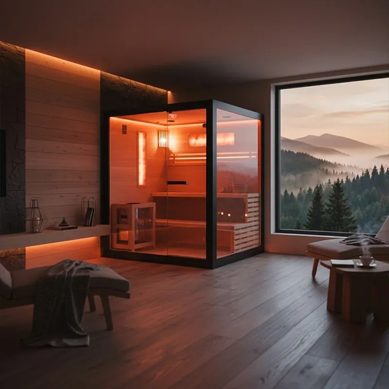 BPS-koupelny Finská sauna Relax HYD-6719 180x160, 4 osoby