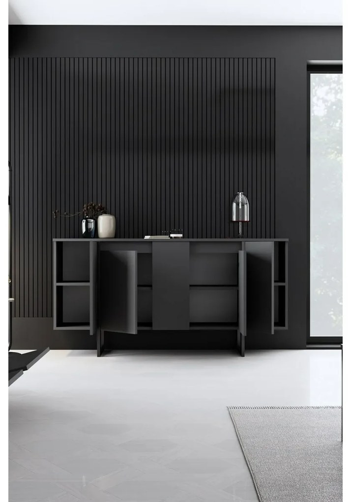 Skříňka Luxe Anthracite and Black