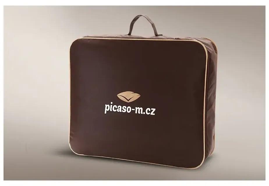 Zdravotní vyvařovací polštář Mirabell Visco dárková hnědá taška na zip 40x60 cm (400 g)