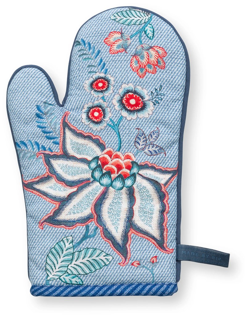 Pip Studio Flower Festival chňapka 29x15cm, světle modrá