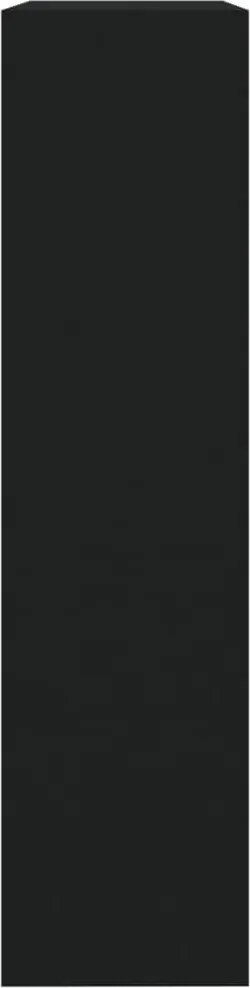 vidaXL Botník se zrcadlem 2patrový 63 x 17 x 67 cm [342629] Barva: Černá