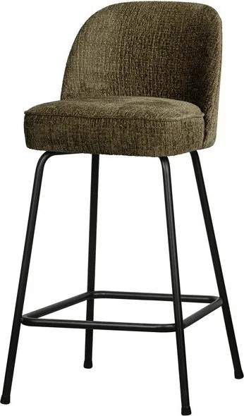 Khaki sametová barová židle (výška sedáku 64 cm) Vogue – WOOOD