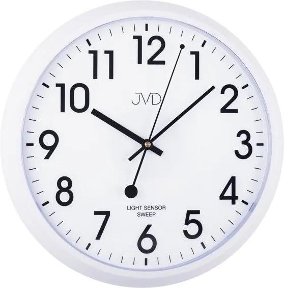 Plastové hodiny JVD sweep HP698.3 - bílé