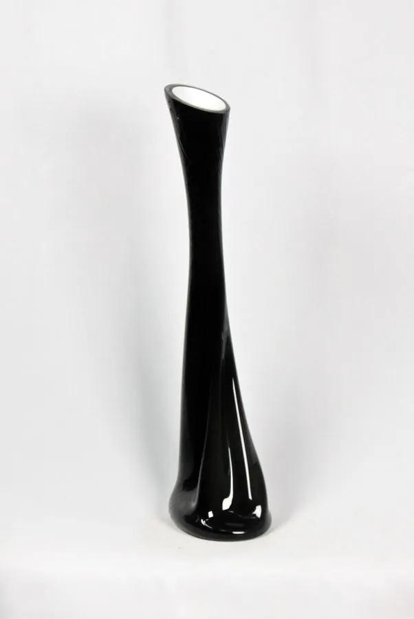Váza designová - černá 50 - 70 cm