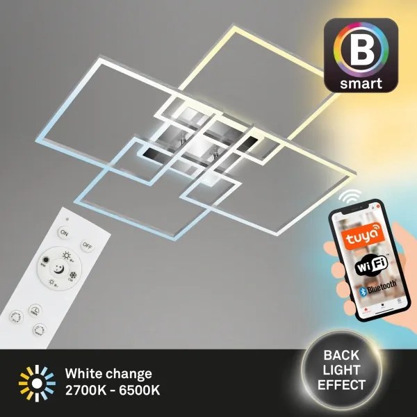 Brilo - LED Stmívatelný přisazený lustr FRAME LED/50W/230VWi-Fi Tuya + DO