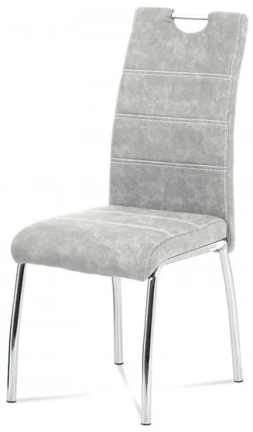 Jídelní židle HC-486 Autronic Stříbrná