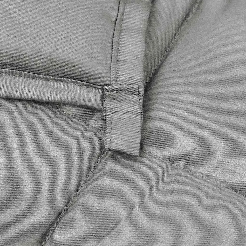 Zátěžová deka šedá 220 x 240 cm 15 kg textil 3154792