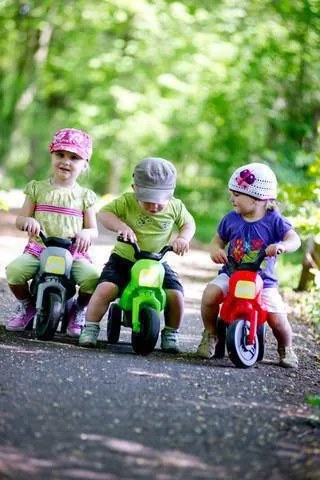 Teddies Odrážedlo Enduro menší Yupee Červené