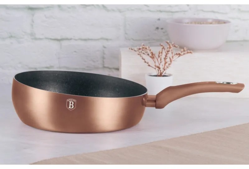 BERLINGERHAUS Pánev prohazovací 26 cm Rosegold Metallic Line BH-1522