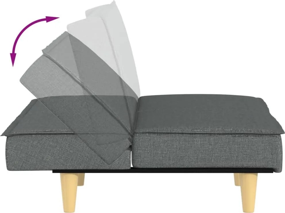 vidaXL Rozkládací pohovka textil [351904] Barva: světle šedá