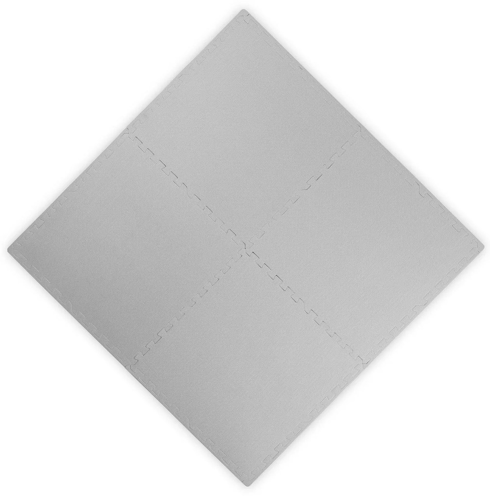 Ricokids šedá velká pěnová podložka puzzle 60x60 cm 4 ks pro děti