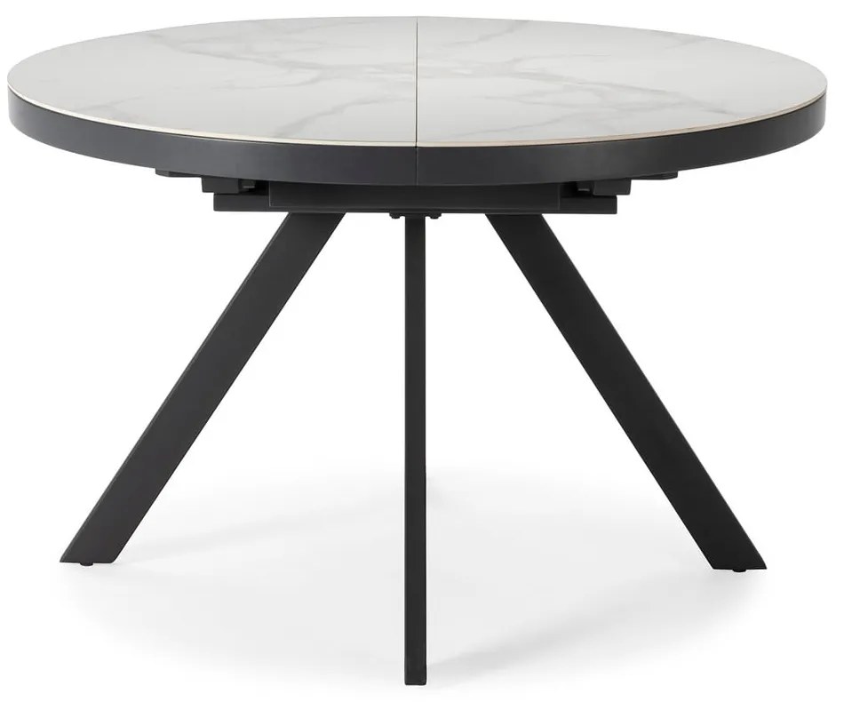 Kulatý rozkládací jídelní stůl s přídavnou deskou s keramickou deskou ø 120 cm Bela - II. jakost – Marckeric