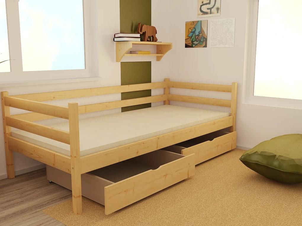 Dětská postel masiv 028 borovice masiv 90 x 200 cm přírodní