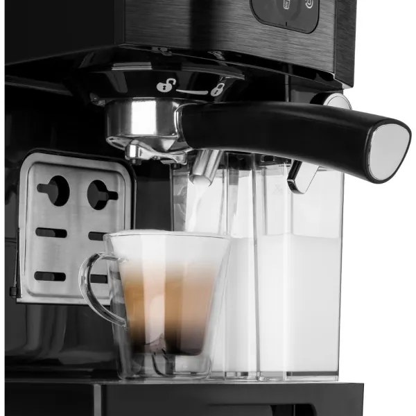 Sencor - Pákový kávovar espresso 1450W/230V černá/matný chrom