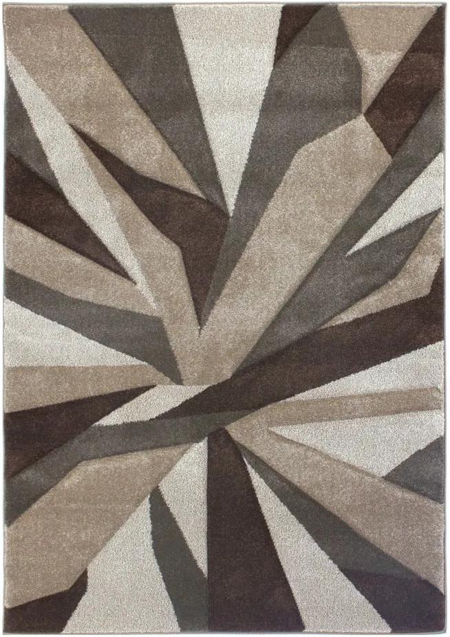 Béžovohnědý koberec Flair Rugs Shatter Beige Brown, 80 x 150 cm