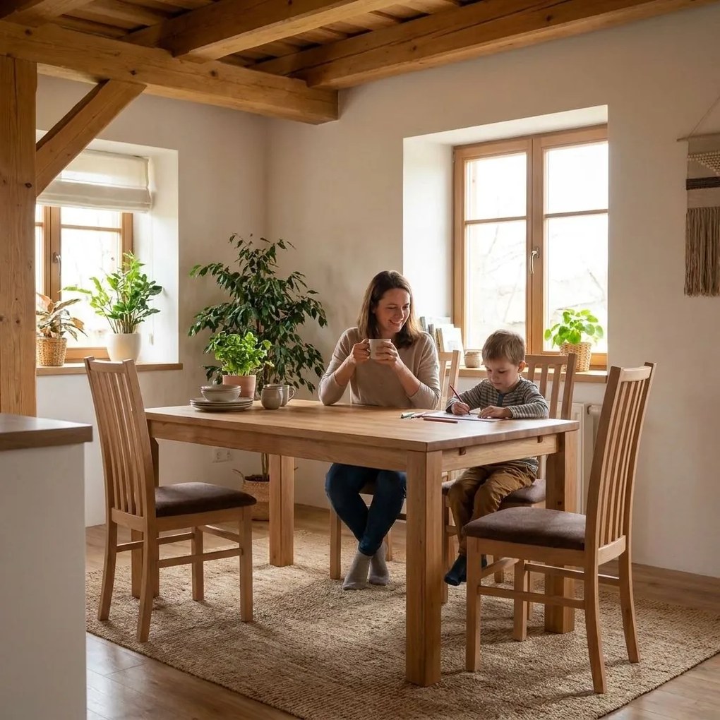 STIMA Židle K3 KR767 s čalouněným sedákem třešeň BOSS grigio 15