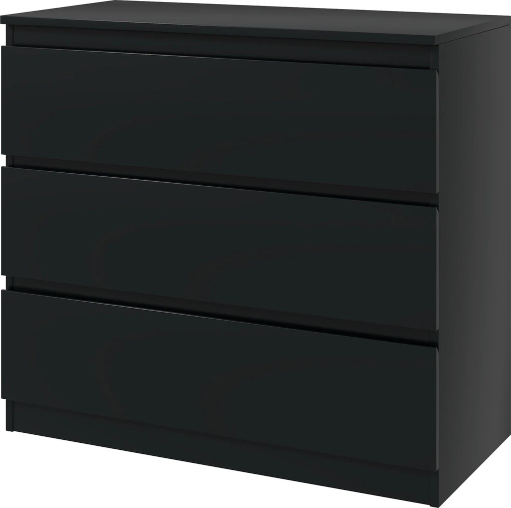 HOMCOM Komoda se 3 zásuvkami, jednoduchý úložný nábytek do ložnice, vnitřní použití, 80l x 39p x 73v cm