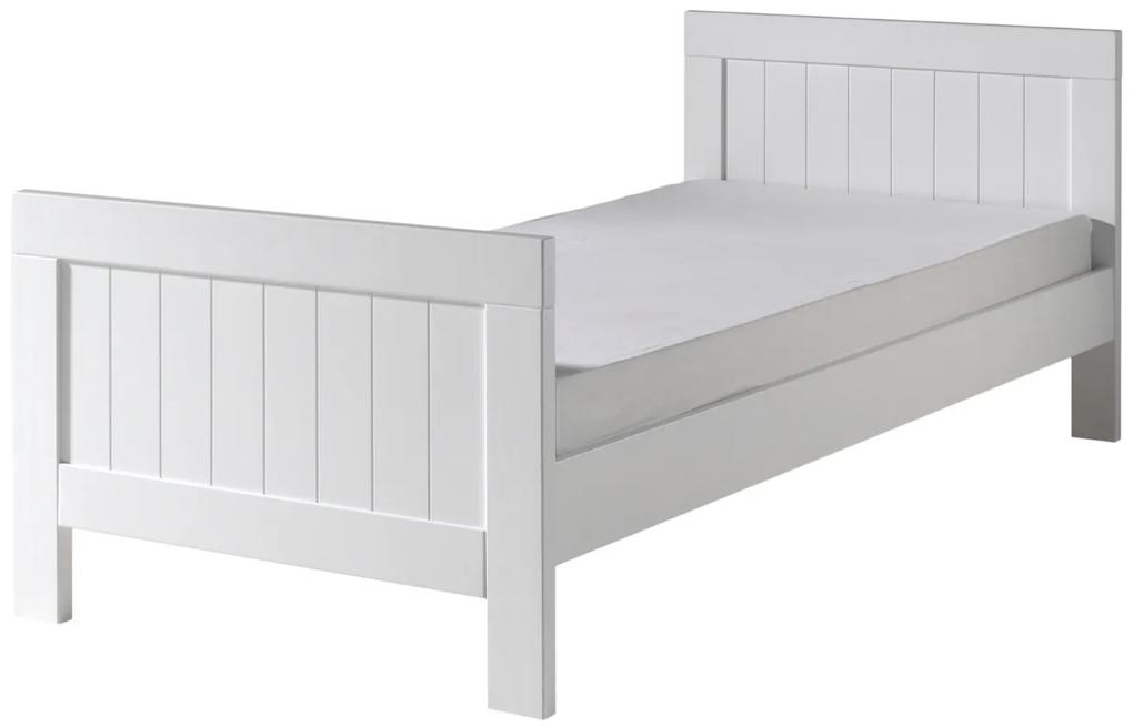 OnaDnes -20% Bílá lakovaná postel Vipack Lewis 90 x 200 cm