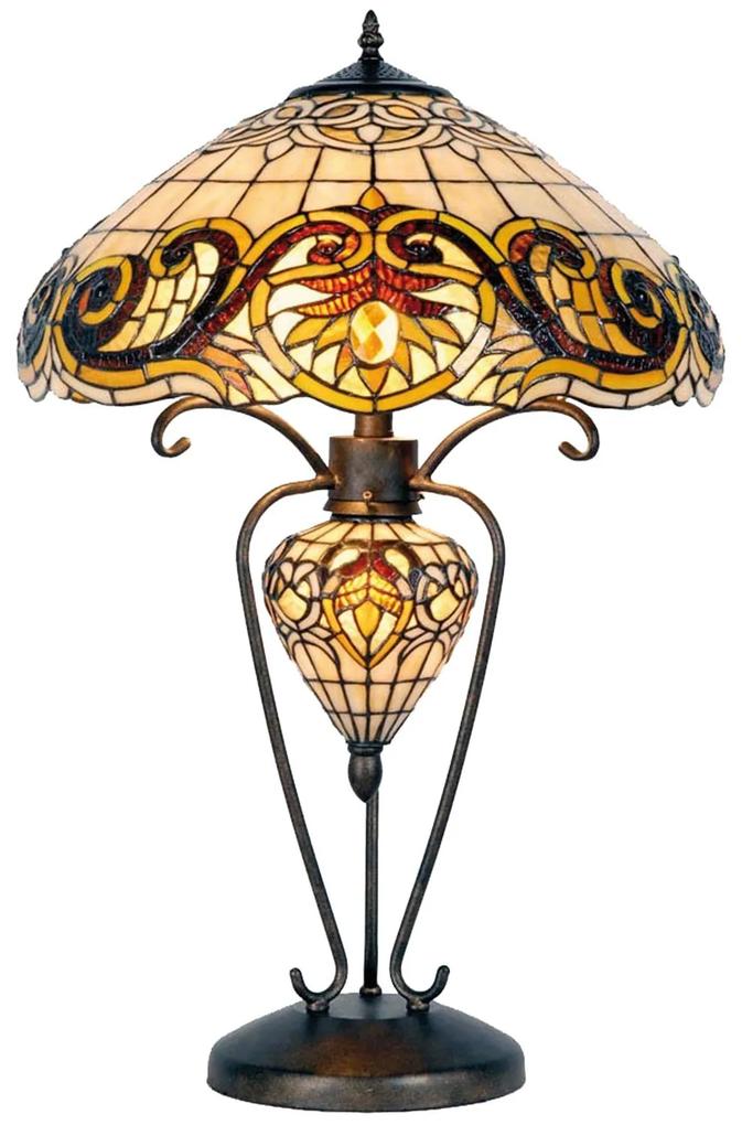 Stolní lampa Tiffany - 	Ø 46*76 cm