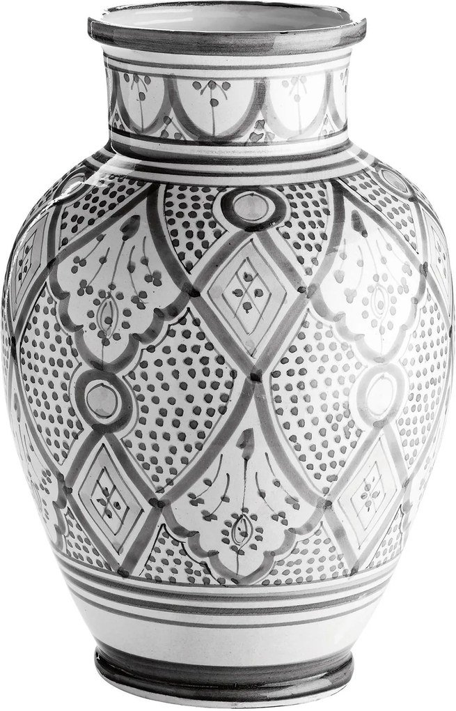 Tine K Home Keramická váza Morocco Grey, šedá barva, keramika