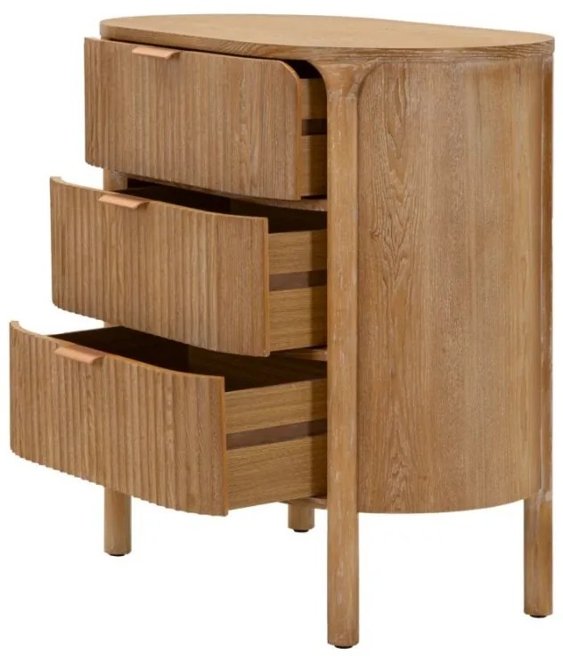 Designová komoda Jahzara 80,5 cm hnědá