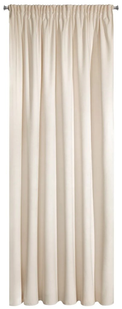 ZATEMŇOVACÍ ZÁVĚS NA PÁSCE RIA 140X270 CM KRÉMOVÁ