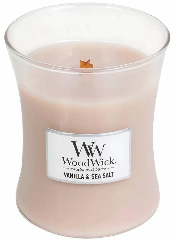 WoodWick – vonná svíčka Vanilka a mořská sůl, 275 g