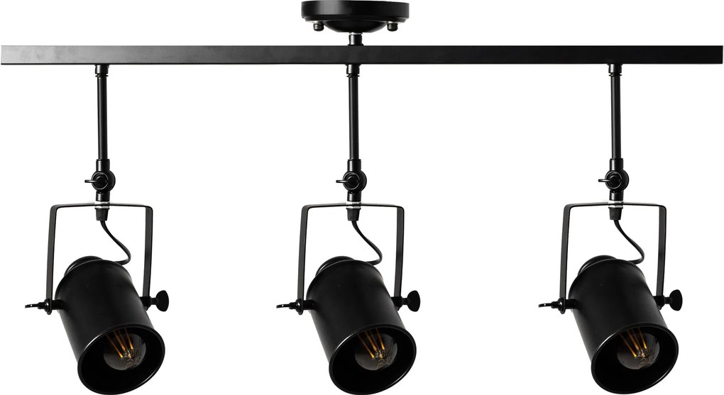 Toolight - Reflektorová lampa 3 x E27 APP487-3C, černá, OSW-00653