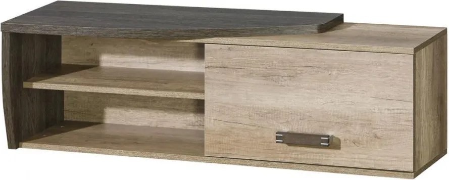 Závěsná skříňka ROMEO R11 levá hnědá (120 x 37) cm