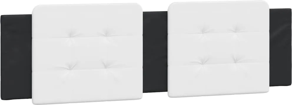 Postel s matrací Zadar černá a bílá 180 x 200 cm umělá kůže 3208885