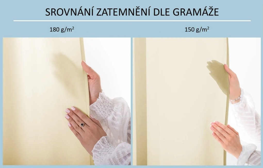 Závěs Carli s designovými poutky 140x250 cm - výběr z 10 provedení