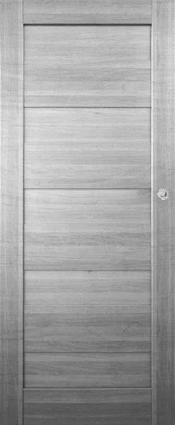 posuvné interiérové dveře do pouzdra SANTIAGO plné, model 1 Průchozí rozměr: 70 x 197 cm, Orientace dveří: Levé dveře, Dekor: Ořech muškátový