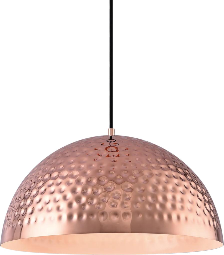 [lux.pro]® Dekoratívní designové závěsné svítidlo / stropní svítidlo - měděné–bílé (1 x E27) HT169924