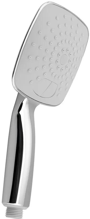 SAPHO - Ruční masážní sprcha s tlačítky, 2 režimy sprchování, 117x117mm, ABS/chrom 1204-31