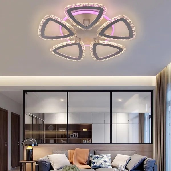 LED Stmívatelný přisazený lustr LED/70W/230V 3000-6500K + DO